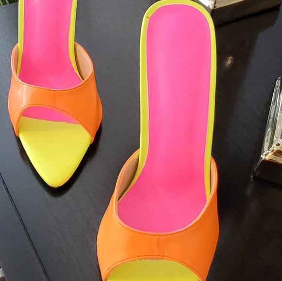 Emaysporium Collection | Shoes | Emaysporium Sexy Pointed Colorful Mule ...